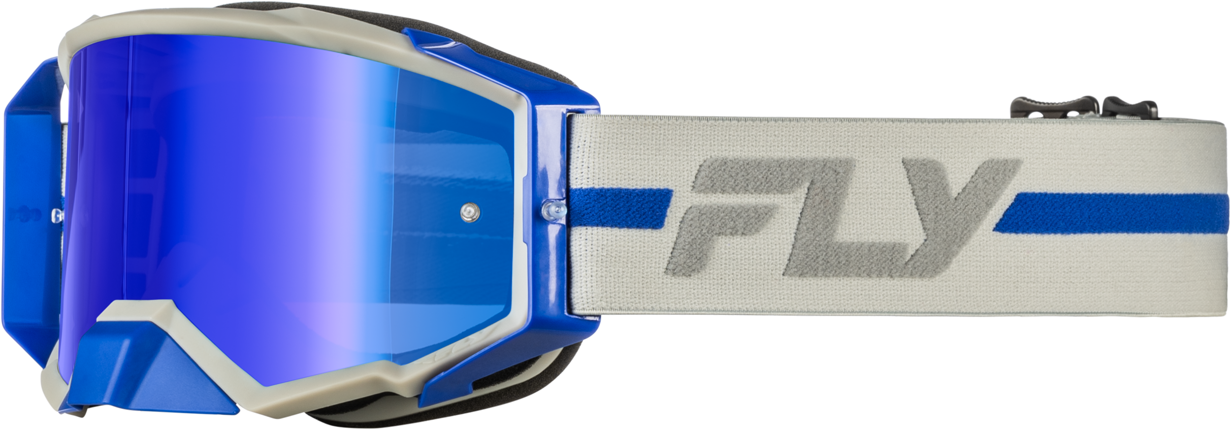 Zone Pro Goggle Grey/Blue W/ Blue Mirror/Smoke Lens – SnyderPowersports.com