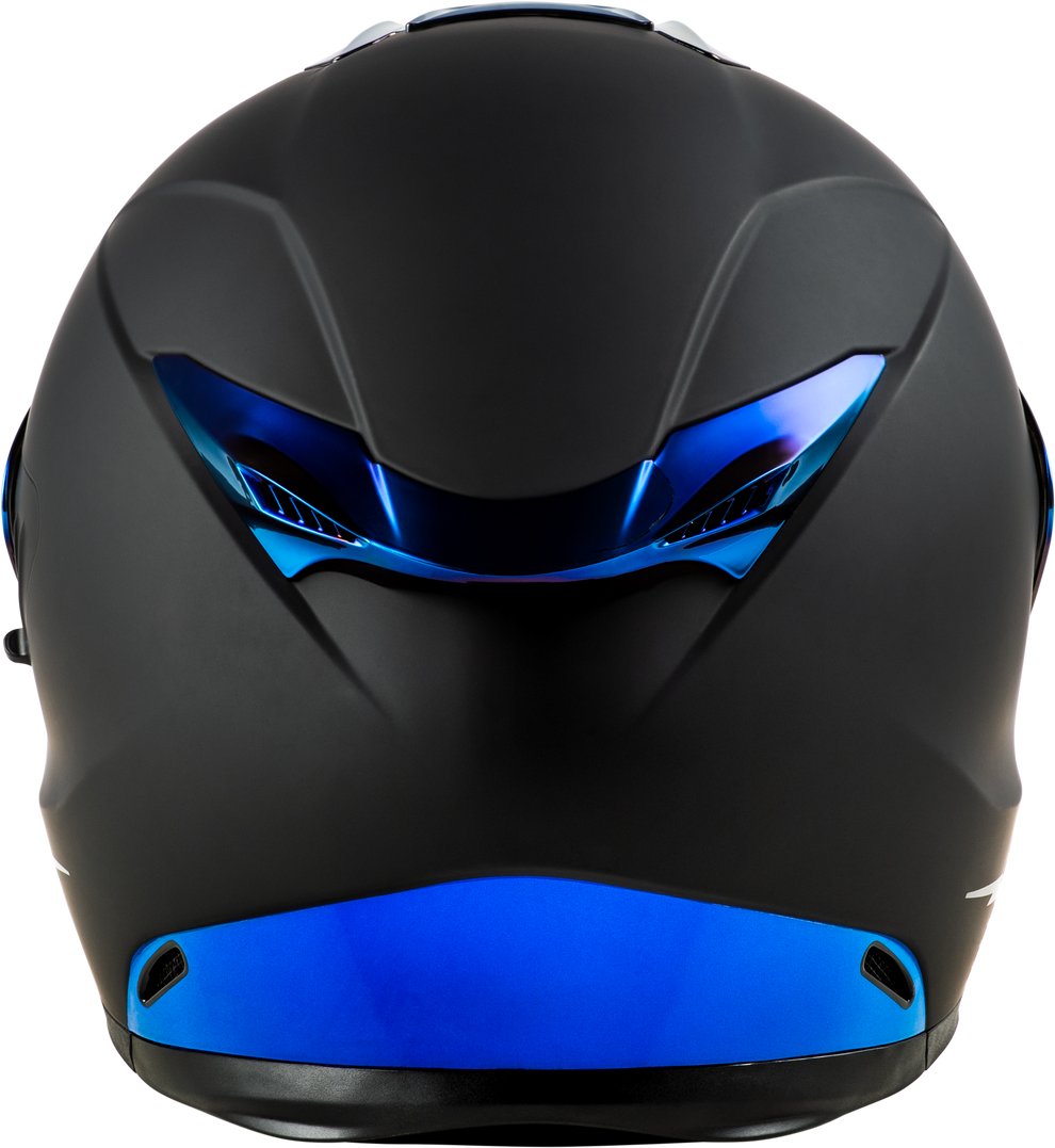 Sentinel Recon Helmet Matte Black/Blue Chrome Md – SnyderPowersports.com