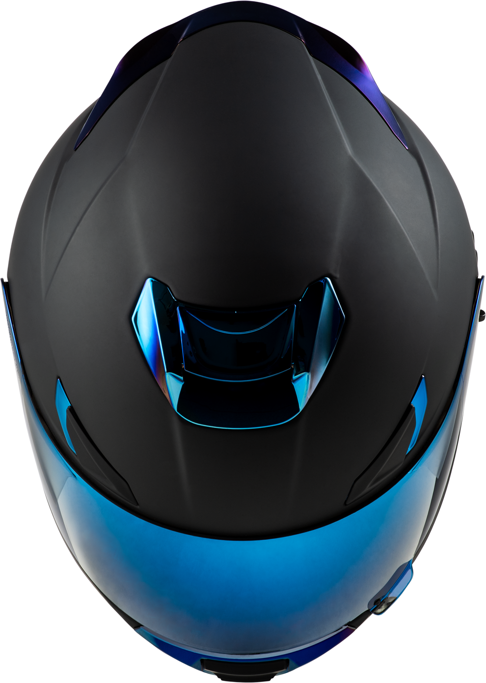 Sentinel Recon Helmet Matte Black/Blue Chrome Md – SnyderPowersports.com